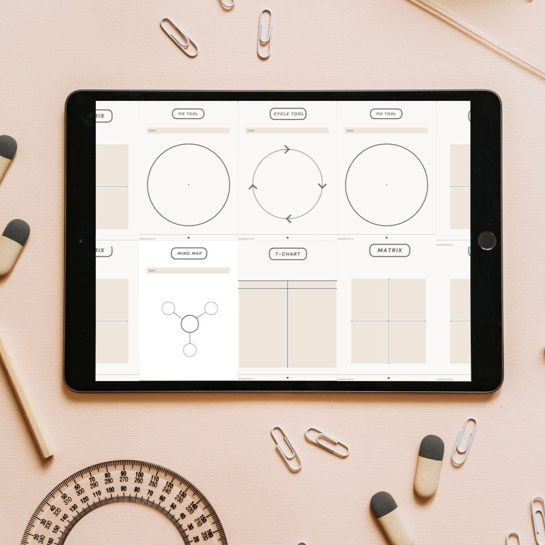 Blank Tools Templates Remarkable PDF Download - Etsy