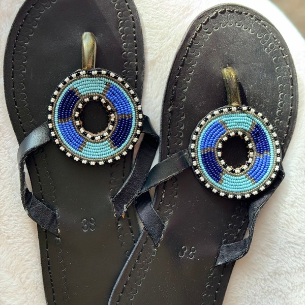 Beaded Sandals - Etsy