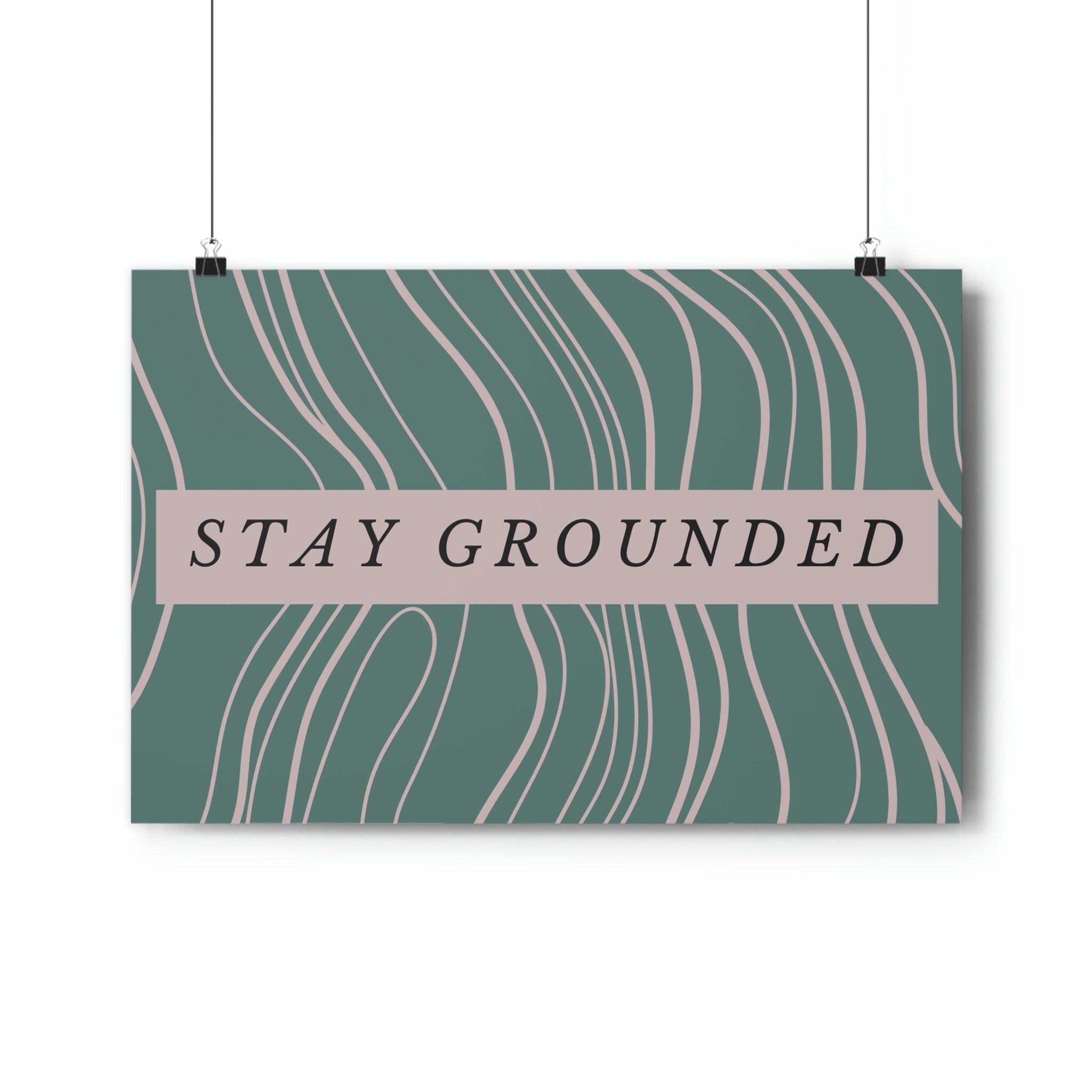 Stay Grounded Poster - Etsy