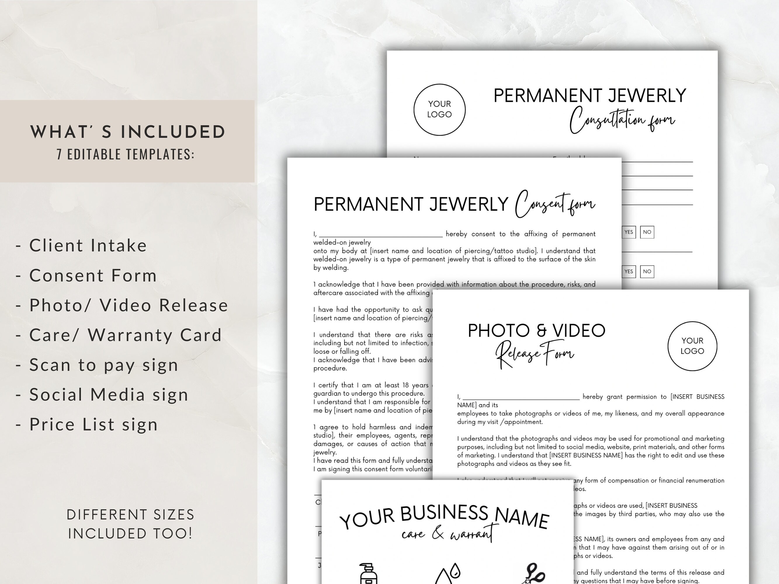 Permanent Jewelry Business Starter Kit, Permanent Jewelry Warranty Care ...