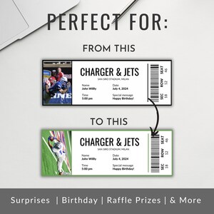 Editable Sports Ticket Template, DIY Sporting Ticket, Custom Sports ...