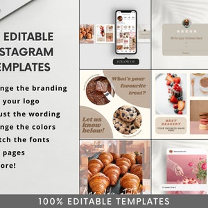 Bakery Post Template, Social Media Marketing Template for Bakery ...