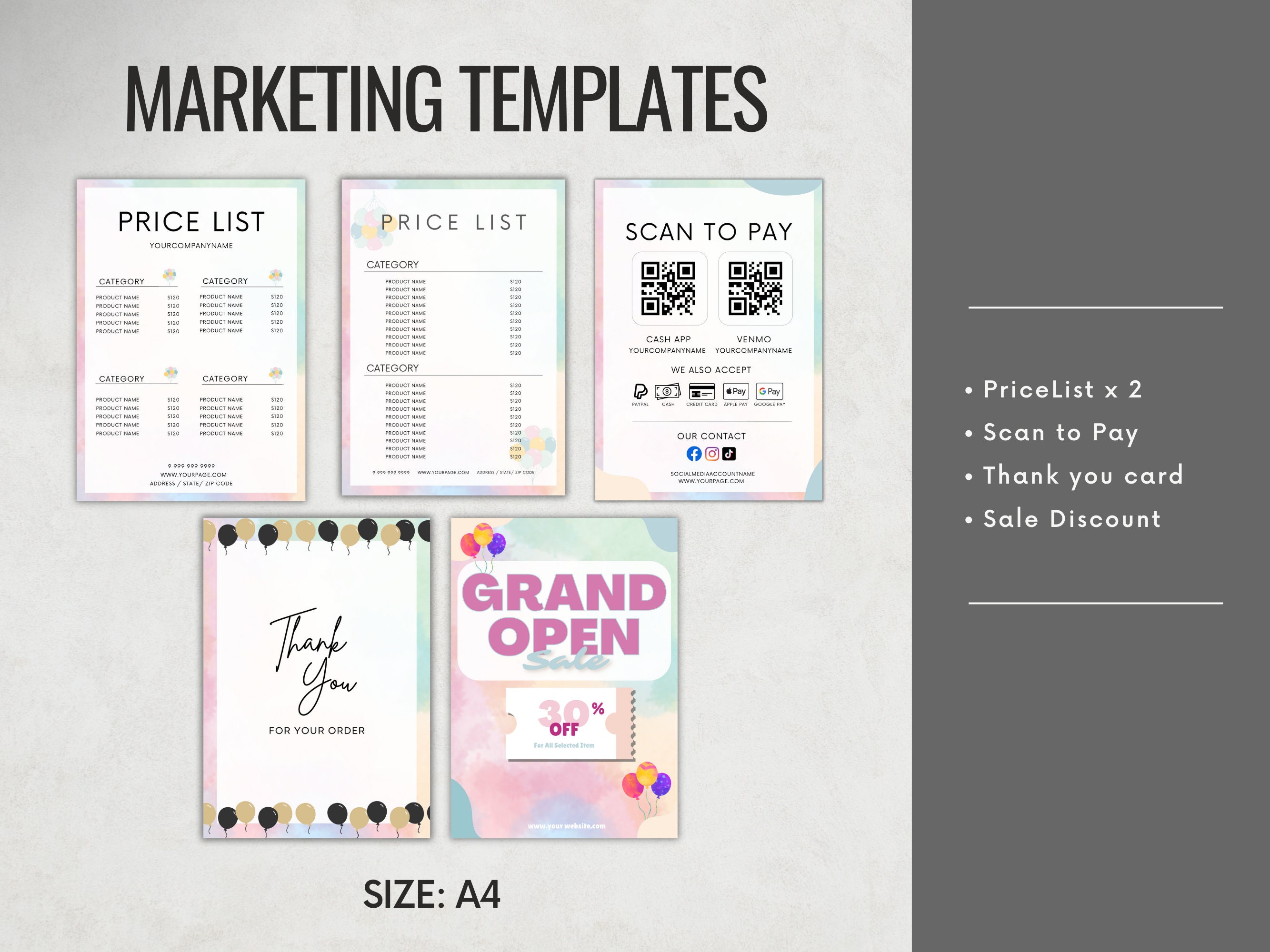 BALLOON BUSINESS BUNDLE, Balloon Order Form, Balloon Artist Contract ...