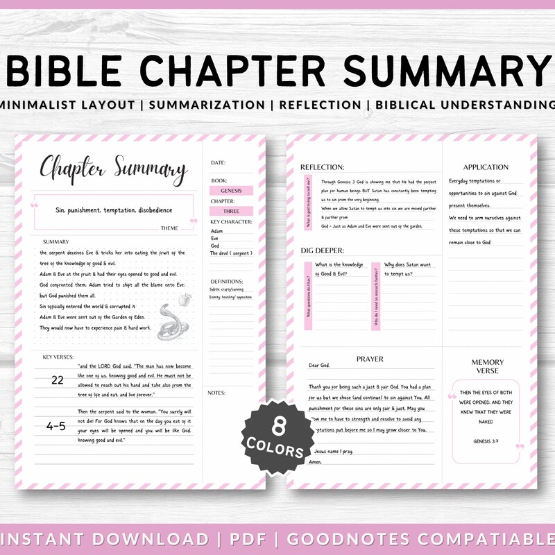 Bible Chapter Mapping - Etsy