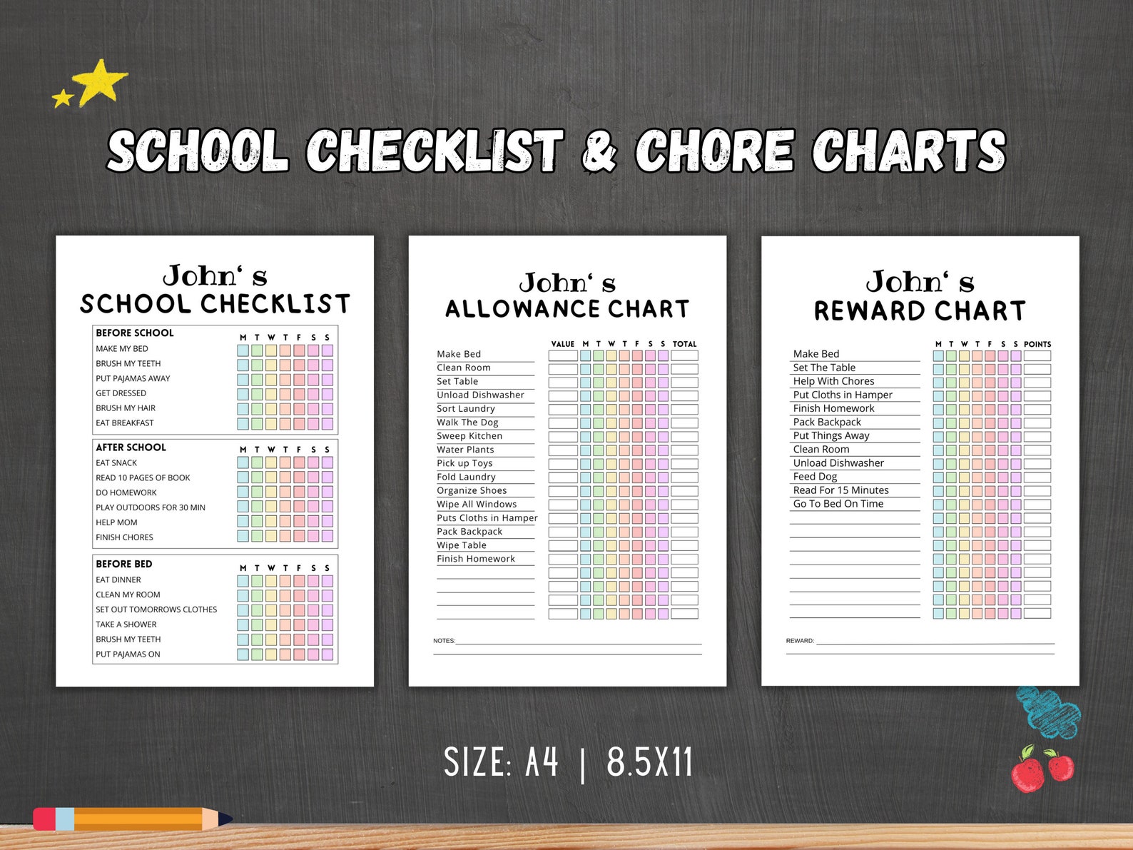 Printable Editable 2023-2024 School Planner | School Calendar | School ...