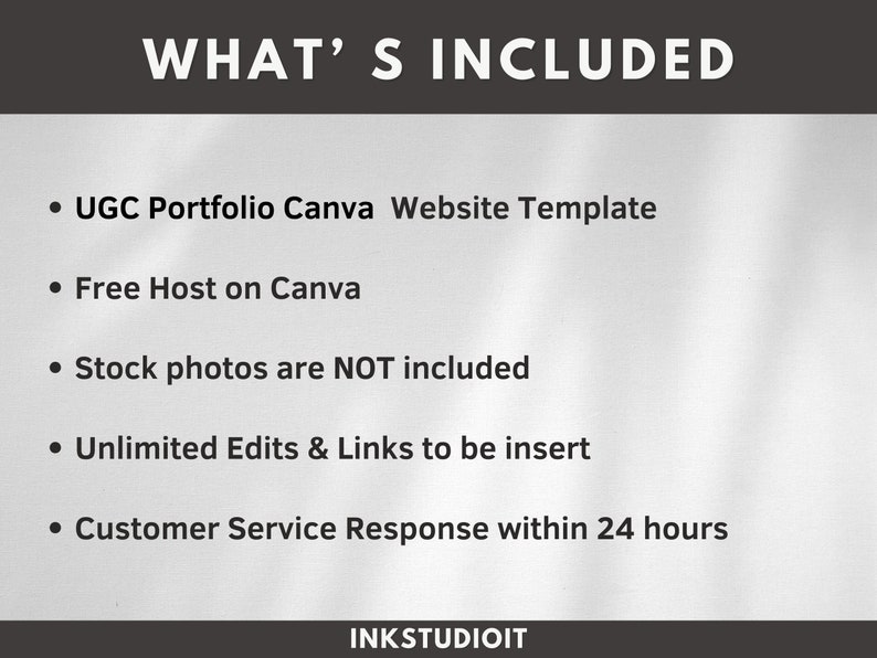 UGC Portfolio Template Canva, UGC Website Template, UGC Media Kit ...