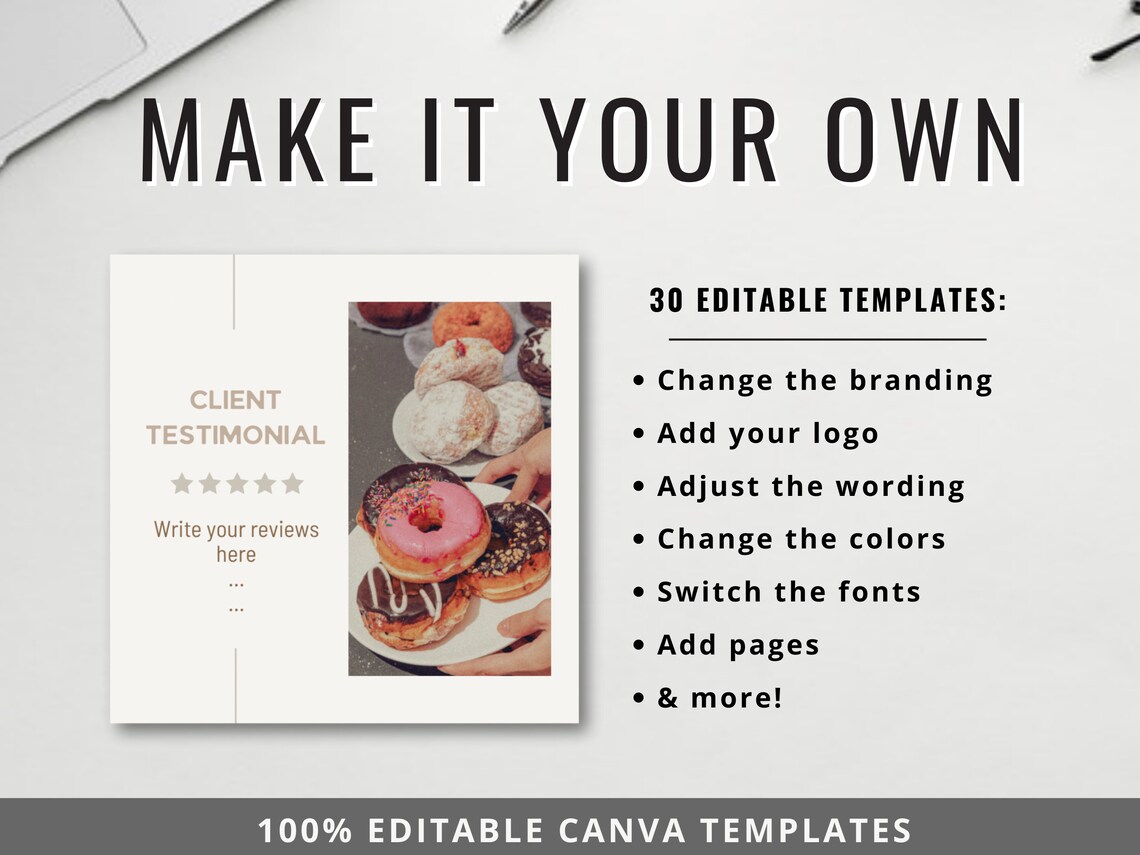 Bakery Post Template, Social Media Marketing Template for Bakery ...