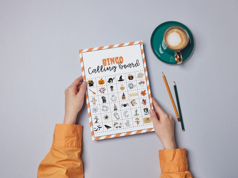 Halloween Bingo, Halloween Party Game, Bingo Game for Halloween Party ...