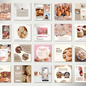 Bakery Post Template, Social Media Marketing Template for Bakery ...