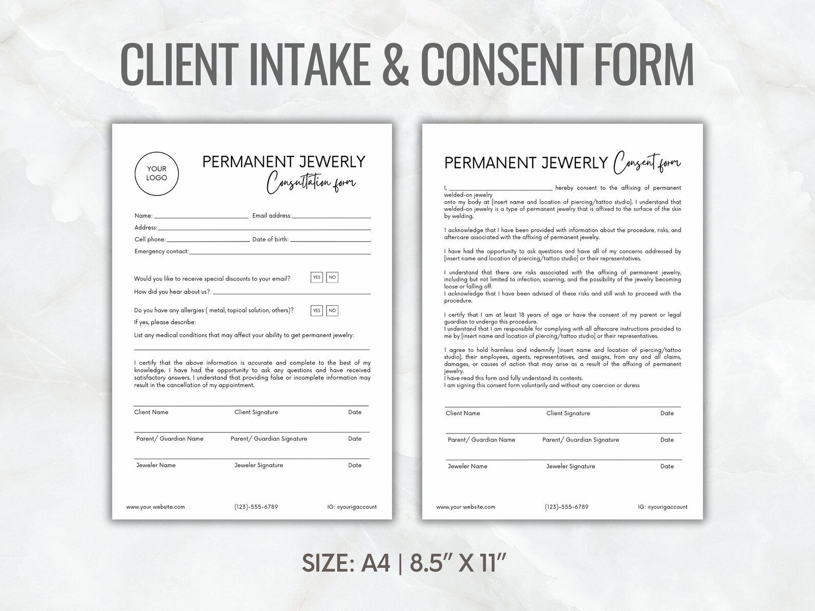 Permanent Jewelry Business Starter Kit, Permanent Jewelry Warranty Care ...