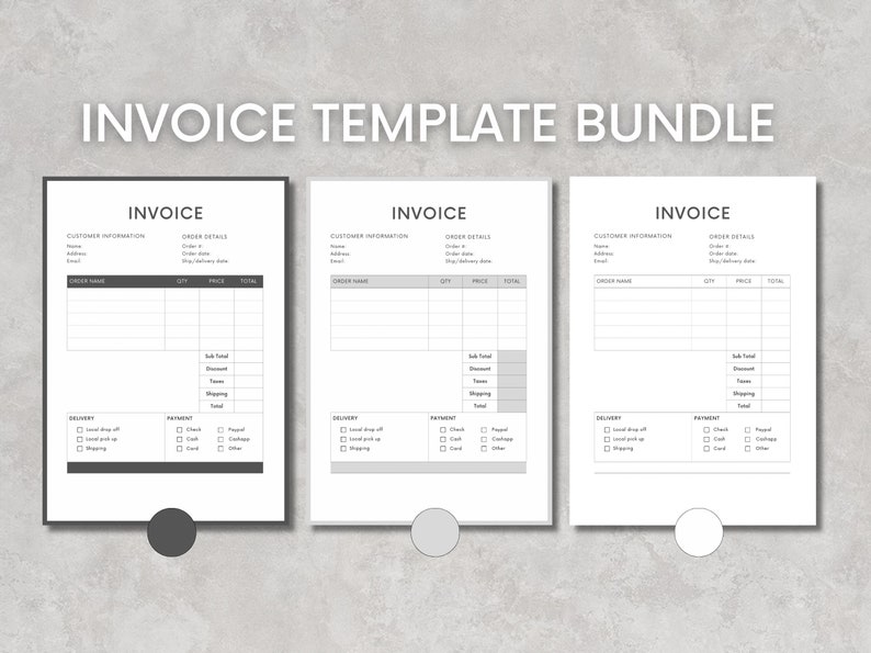 Invoice Template - Minimalist Business Invoice, Small Business Template ...