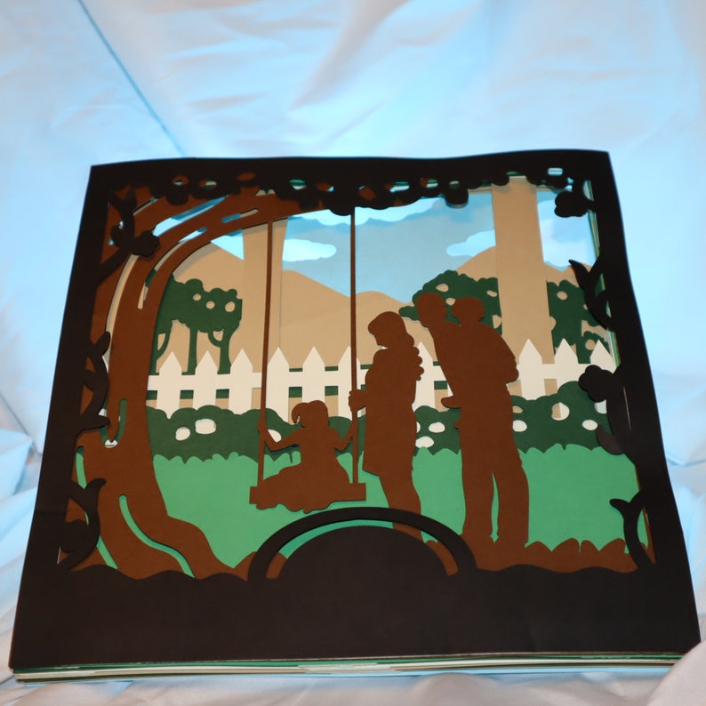 Paper Art Template Digital Layered Art File Family Playing - Etsy