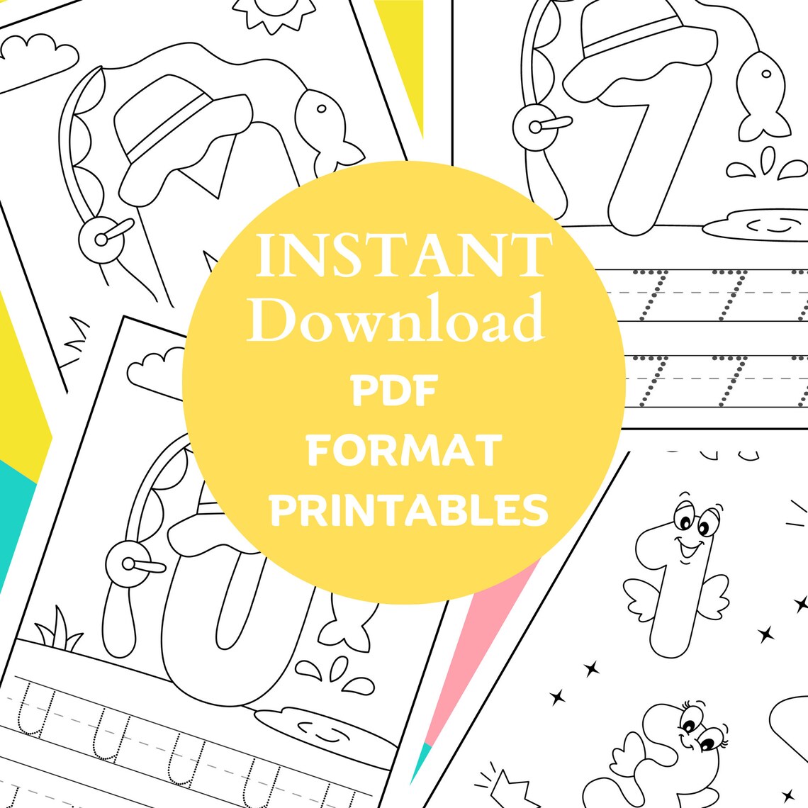 Printable Alphabet Coloring Pages Worksheets for Kids Preschool ...