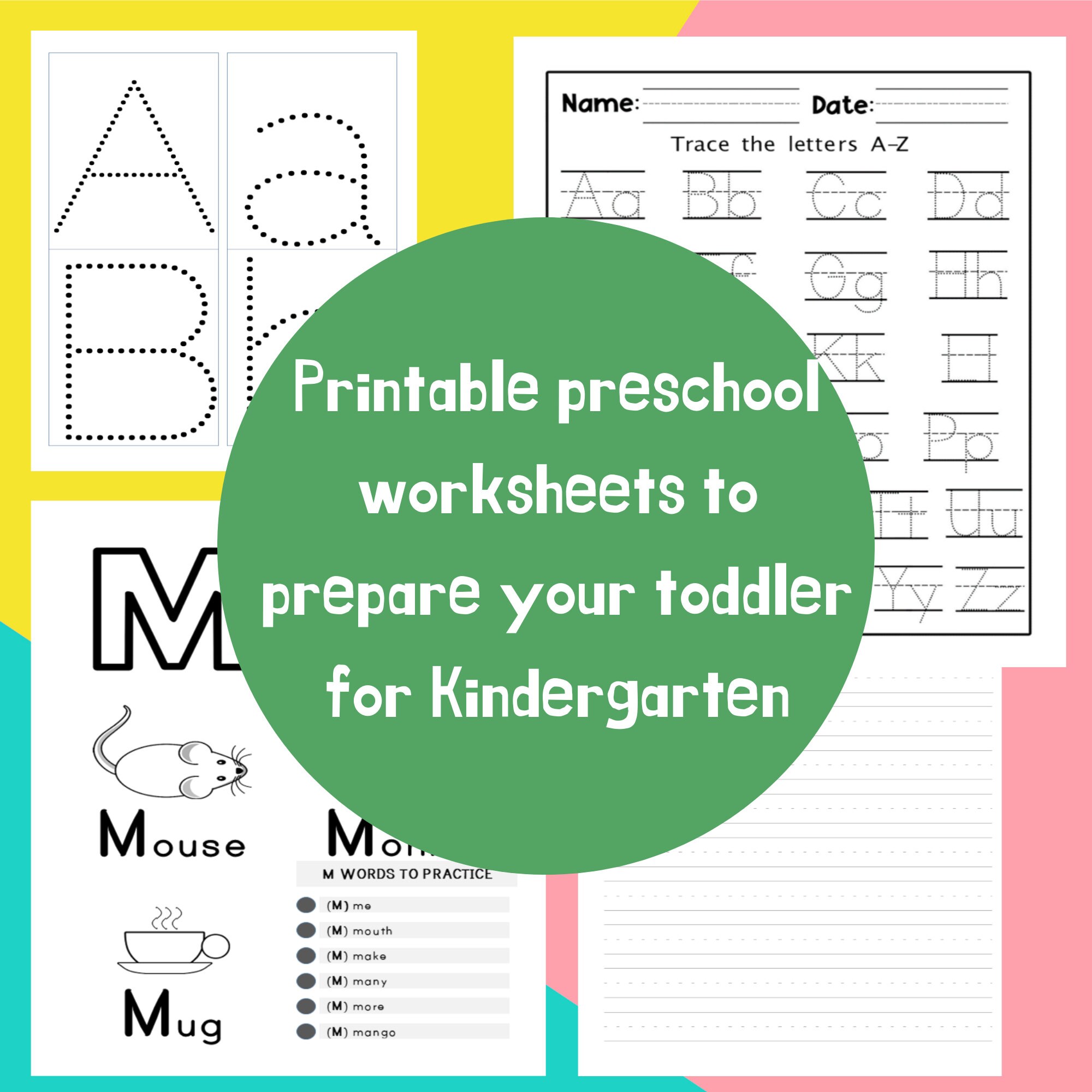 Printable Alphabet Letter Sounds Worksheets Preschool Activities for ...
