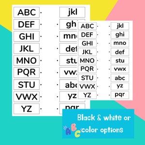Matching Alphabet ABC Preschool Kindergarten Learning Activity Practice ...