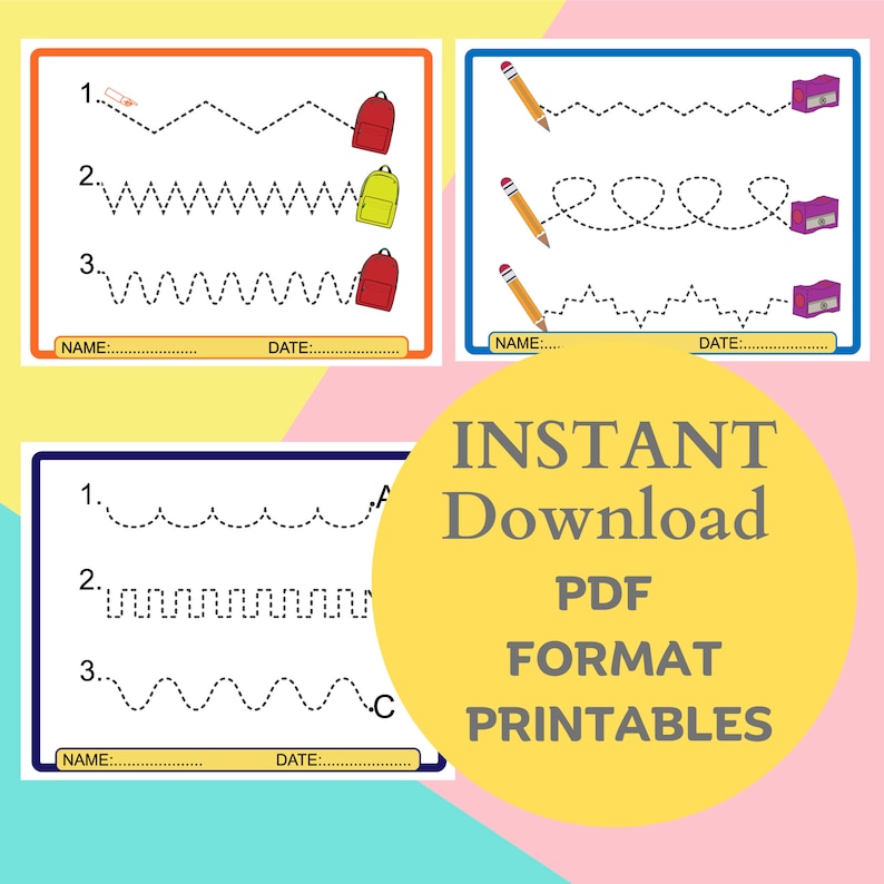 Preschool Curriculum Learning Busy Book Preschool Printable Worksheets ...
