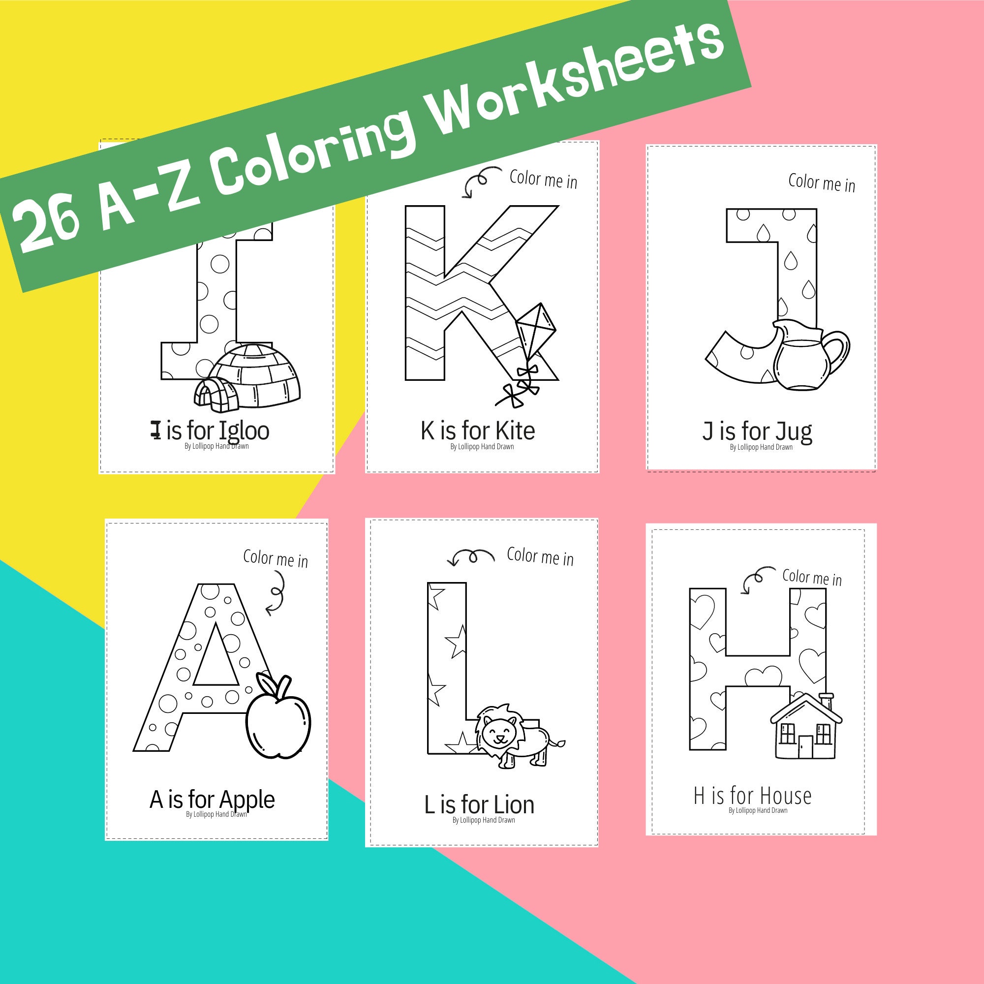 Alphabet Printable Lettering Activities Bundle Toddler - Etsy