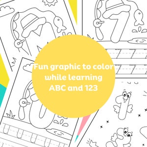 Printable Alphabet Coloring Pages Worksheets for Kids Preschool ...