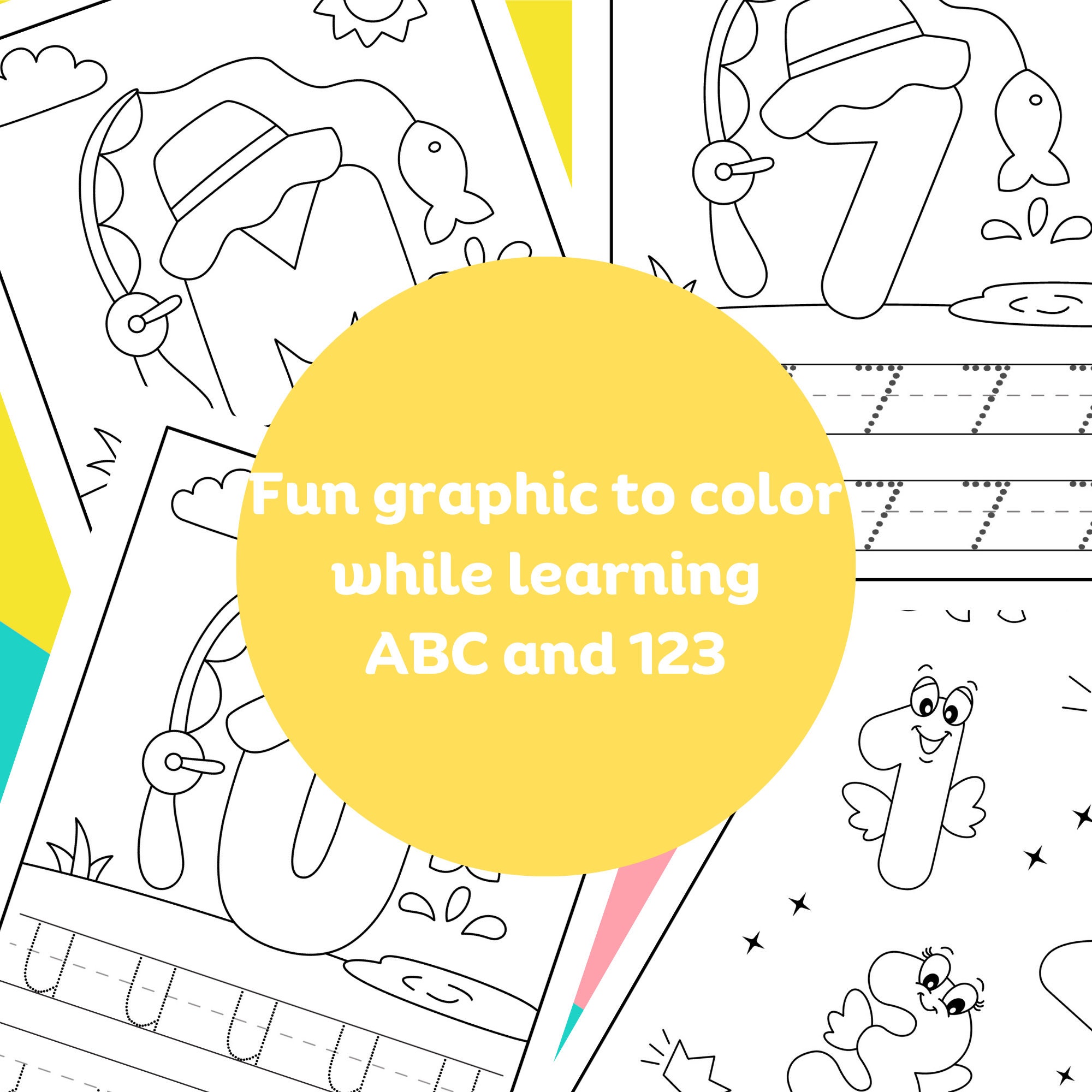 Printable Alphabet Coloring Pages Worksheets for Kids Preschool ...