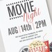 Movie Night Party Invitation Template Cinema Party Movie Birthday ...