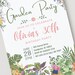 Garden Party Birthday Invitation Template Plant Party Plant Birthday ...