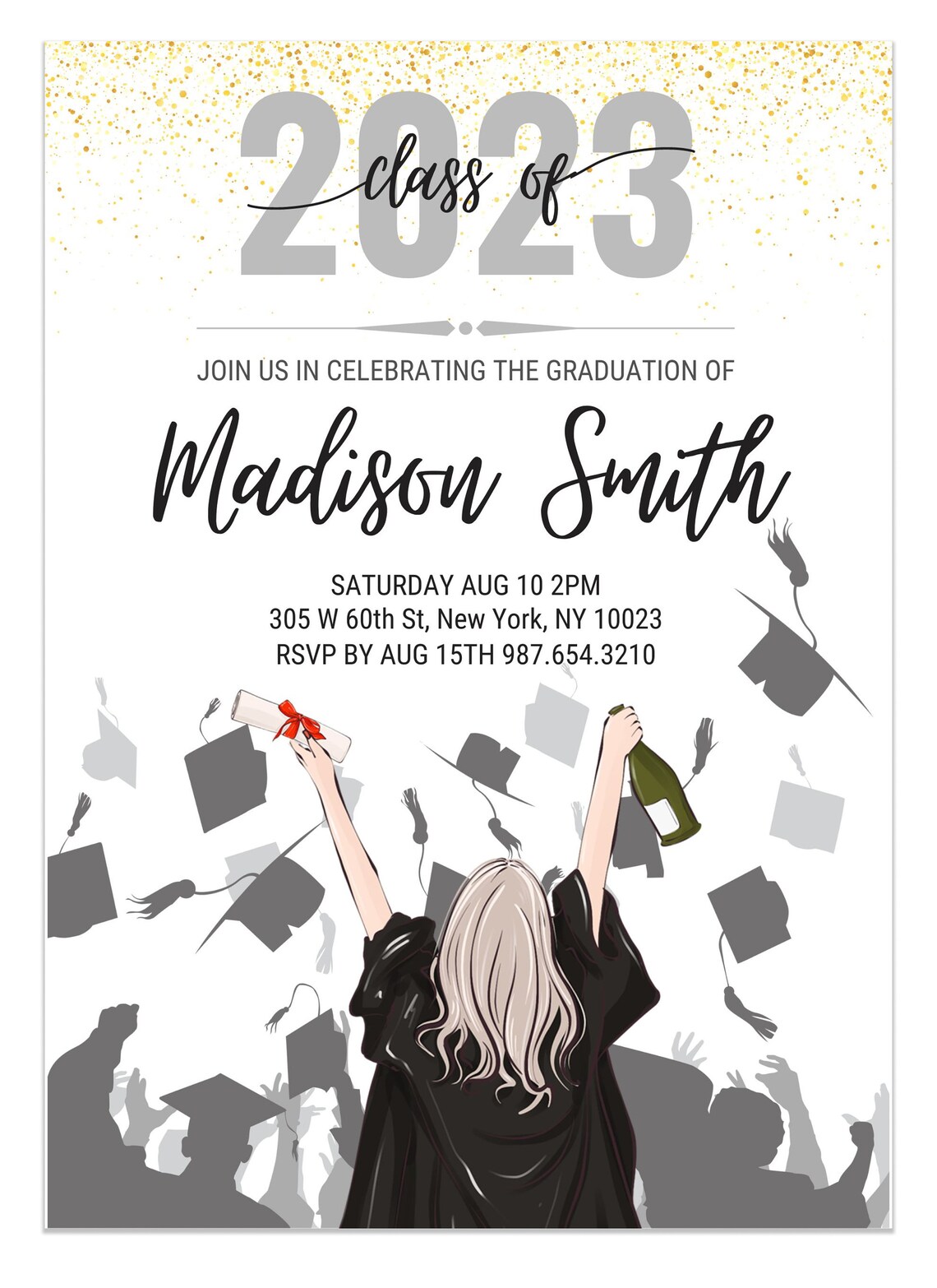 Graduation Party Invitation Template Class of 2023 Graduation ...