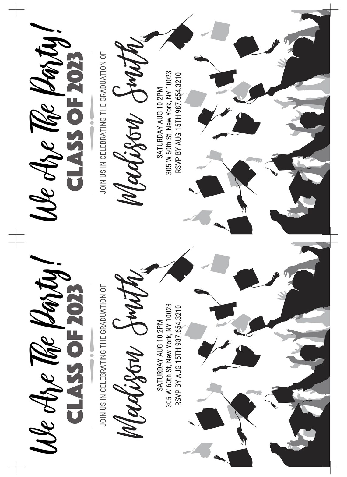 Graduation Party Invitation Template Class of 2023 Graduation ...