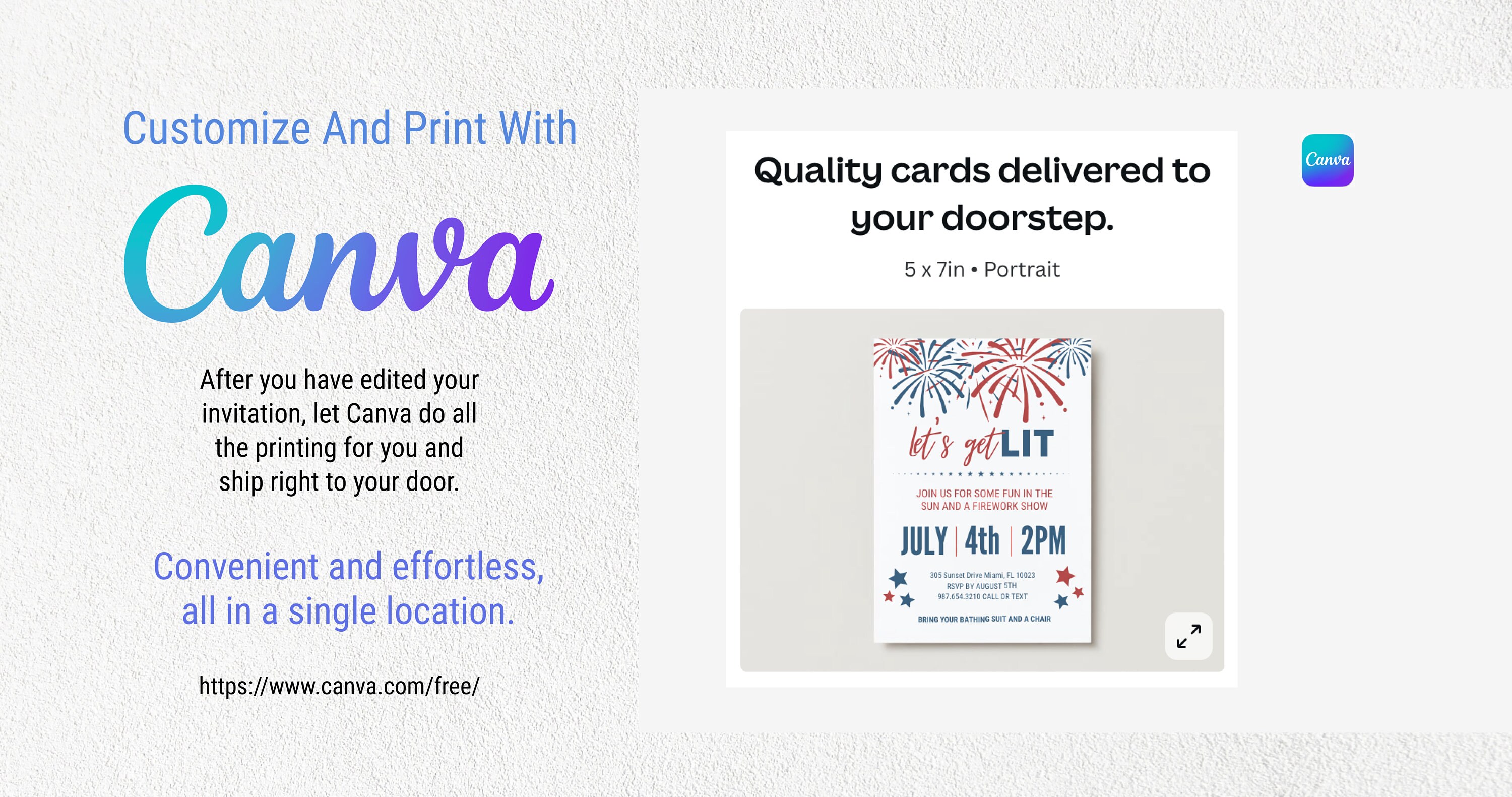 Let's Get Lit Invitation Template Fourth of July Party Independence Day ...