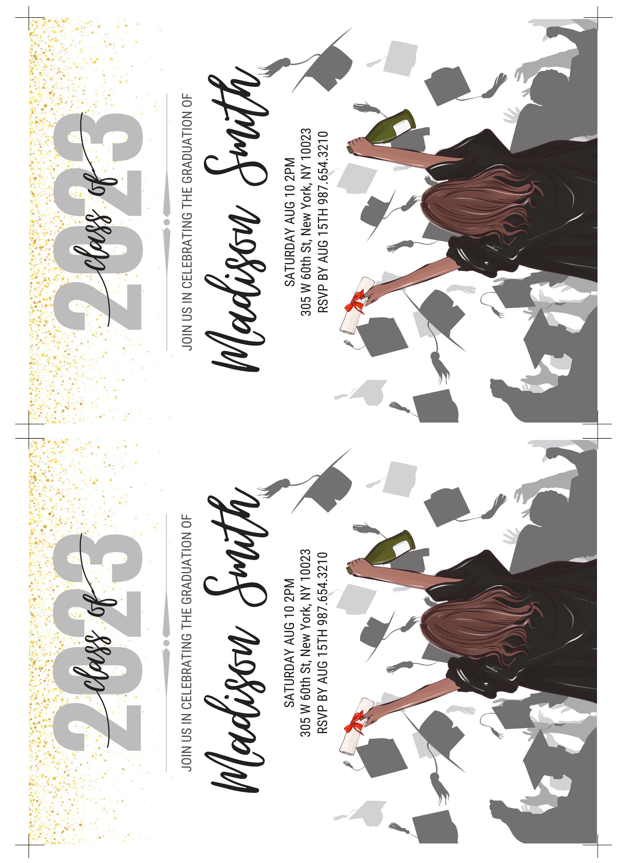 Graduation Party Invitation Template Class of 2023 Graduation ...