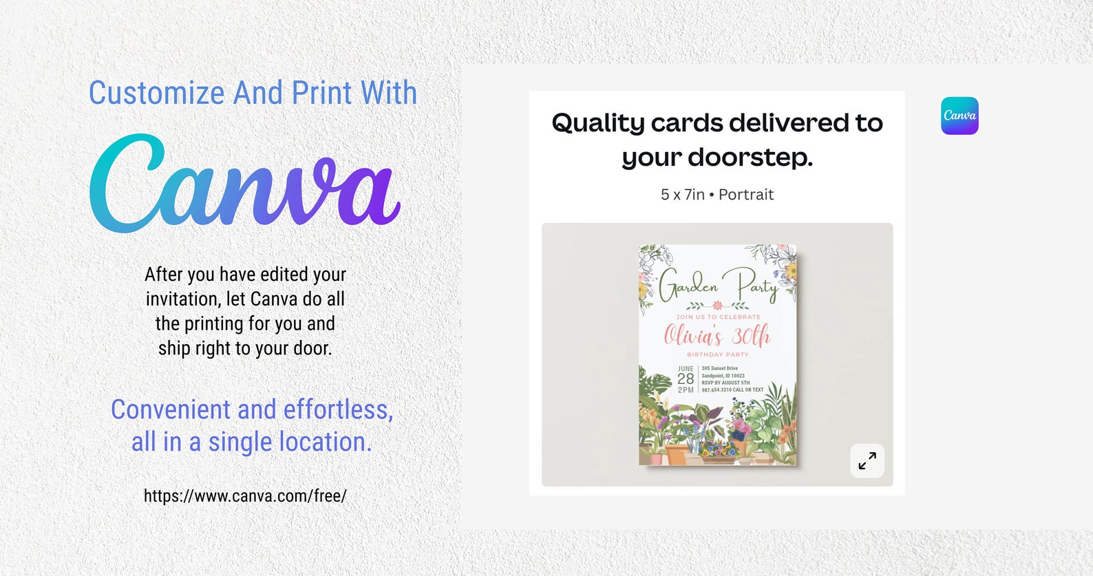 Garden Party Birthday Invitation Template Plant Party Plant Birthday ...