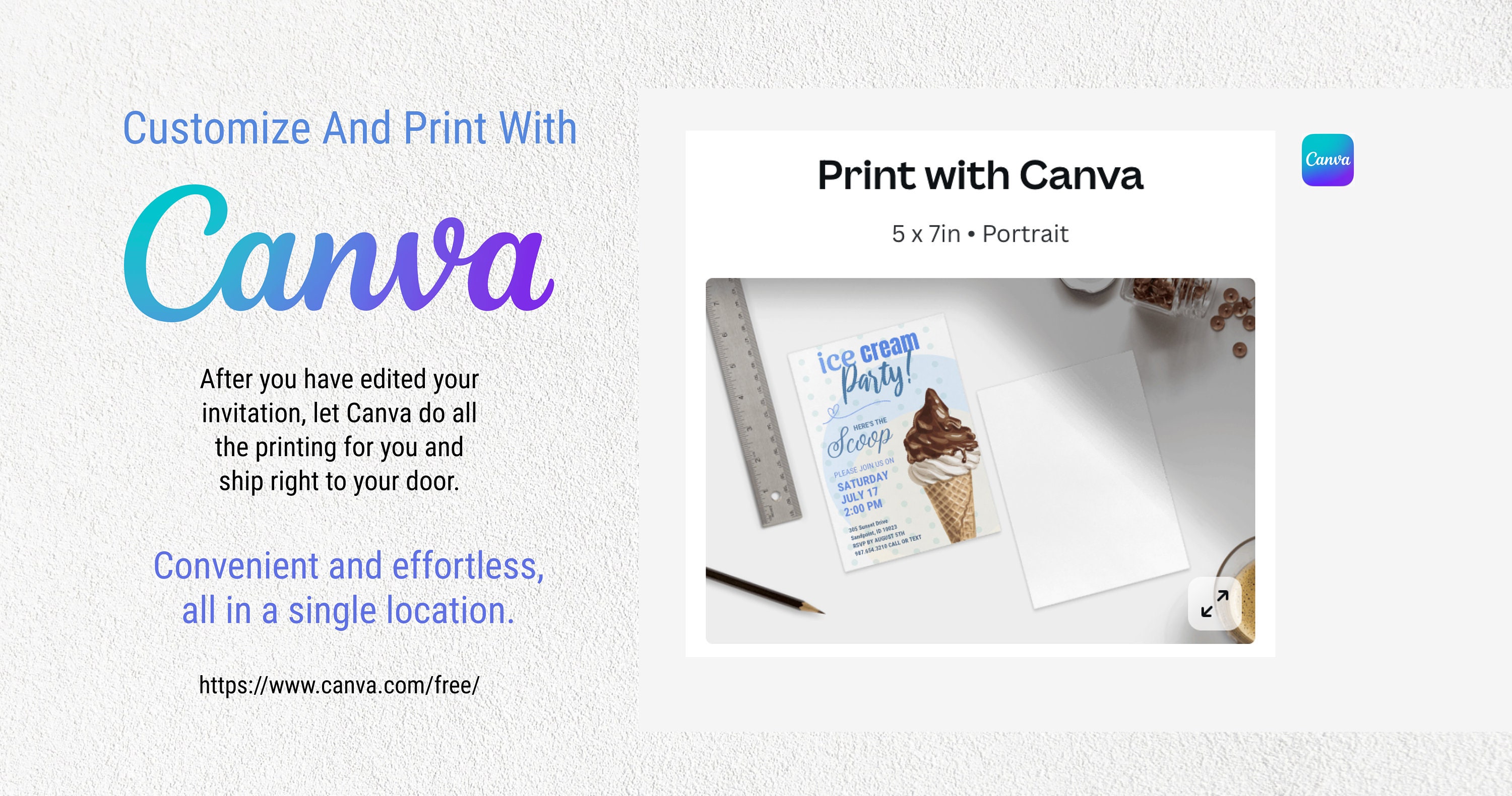 Ice Cream Party Invitation Template Blue Ice Cream Birthday Party ...