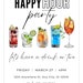 Happy Hour Party Invitation Template Happy Hour After Work Drinks ...