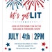 Let's Get Lit Invitation Template Fourth of July Party Independence Day ...