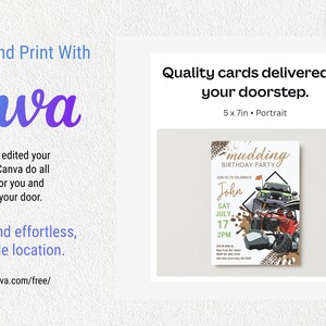 Mudding Birthday Invitation Template Muddin Party ATV Party ATV ...