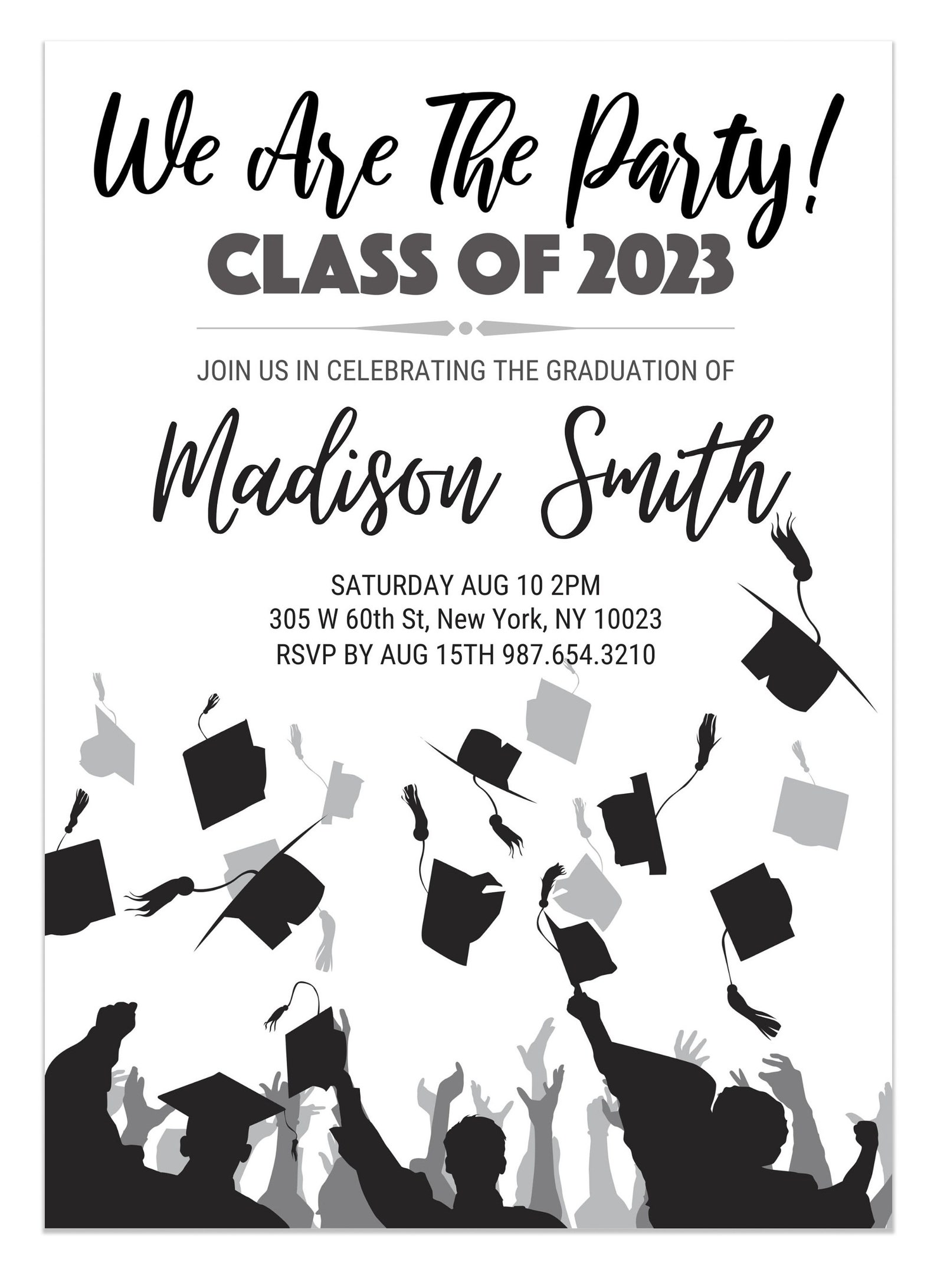 Graduation Party Invitation Template Class of 2023 Graduation ...
