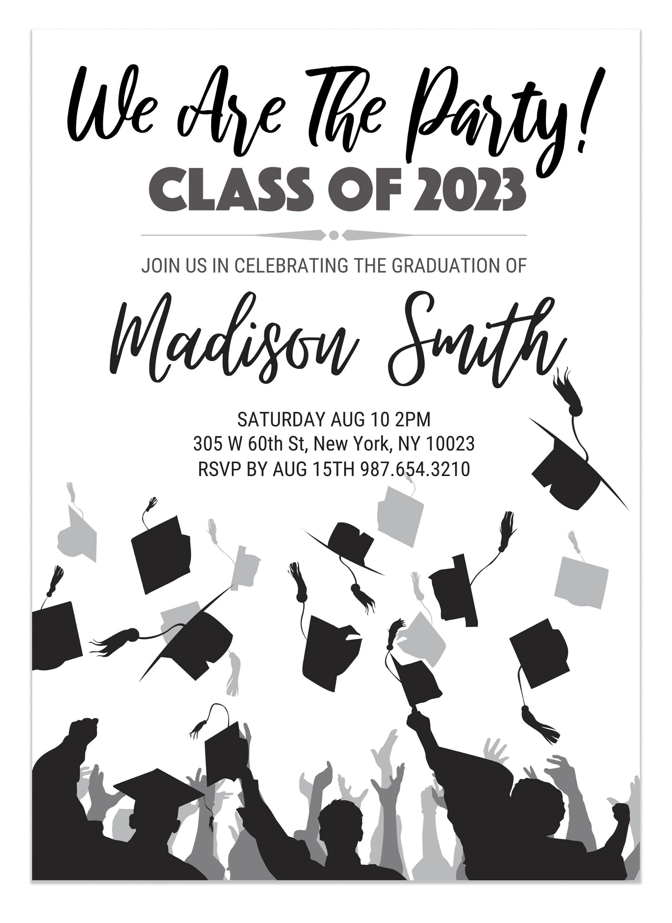 Graduation Party Invitation Template Class of 2023 Graduation ...