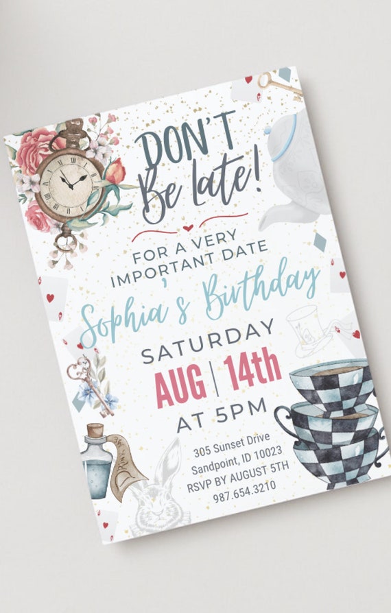 Alice In Wonderland Invitation Quotes