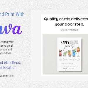 Happy Hour Party Invitation Template Happy Hour After Work Drinks ...