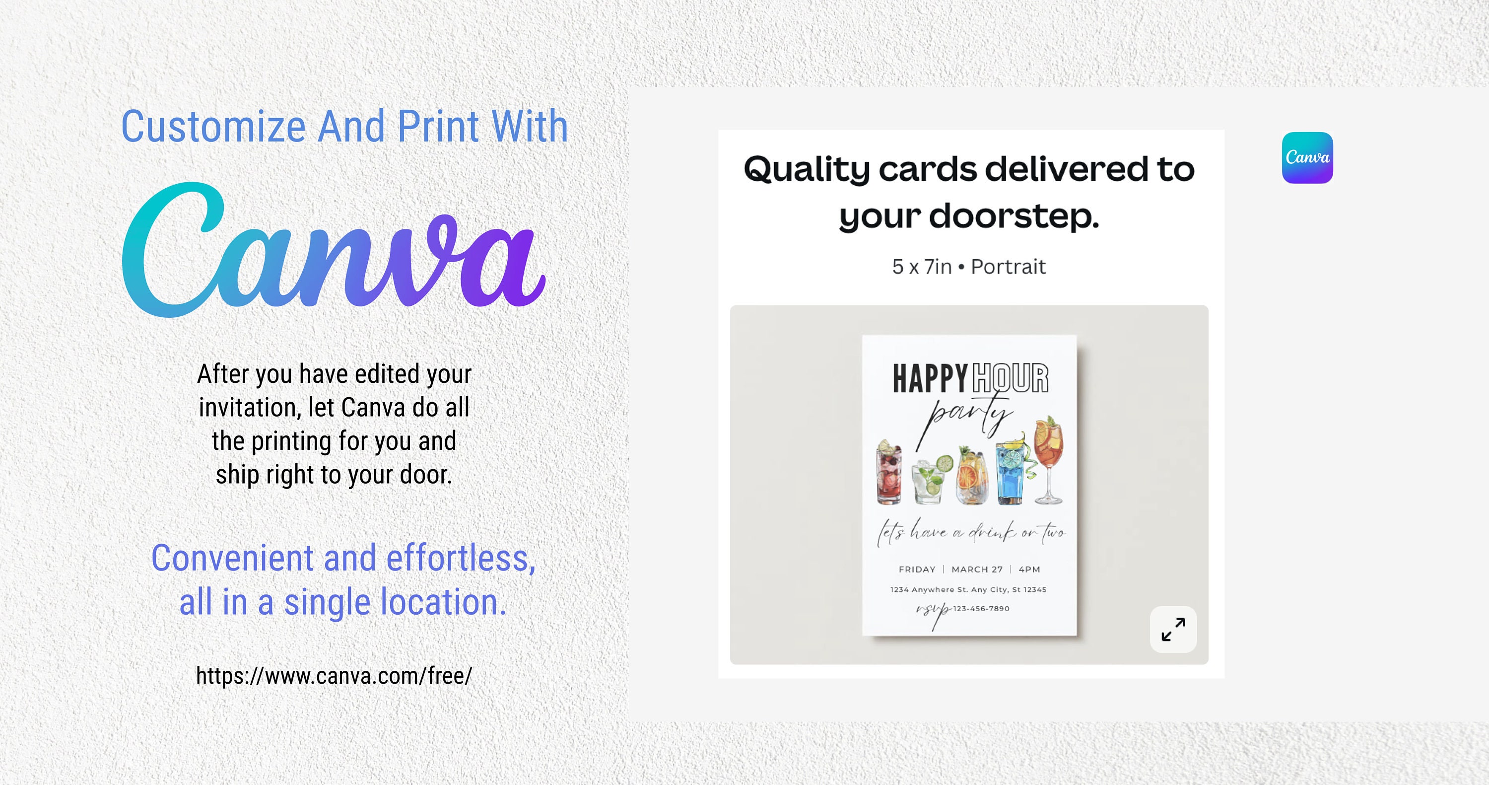 Happy Hour Party Invitation Template Happy Hour After Work Drinks ...