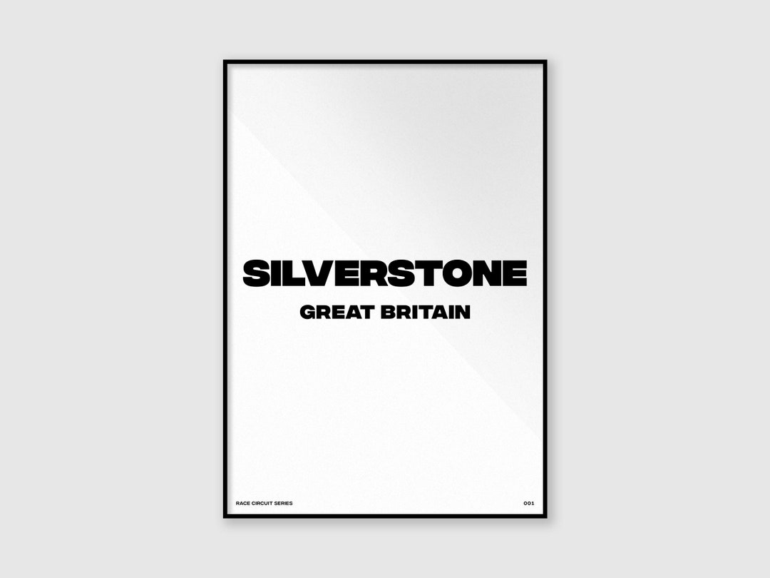 Silverstone Print Race Circuit Gift Grand Prix Cars Gifts for Her BMW ...