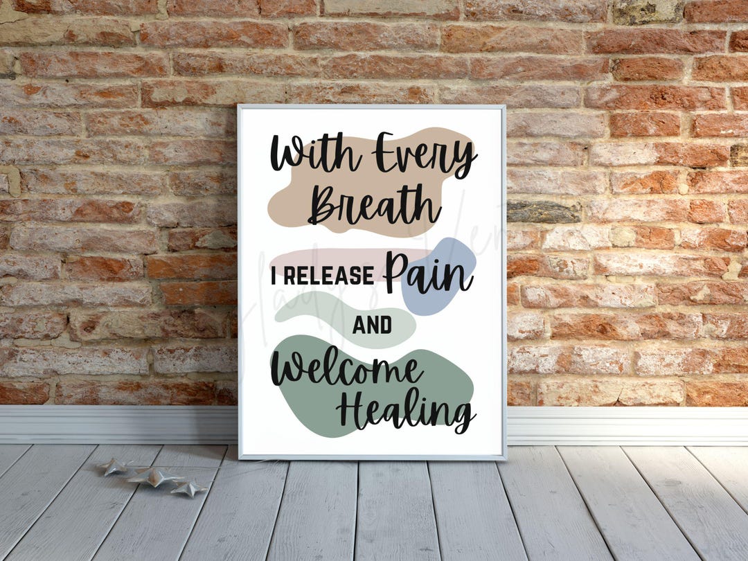 WELCOME HEALING Wall Art, Mental Health Awareness, Hope Quotes ...
