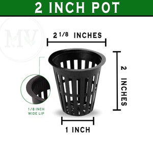 Hydroponic Garden Net Pots - Sturdy Mesh Net Cups - Aquaponic Planter ...