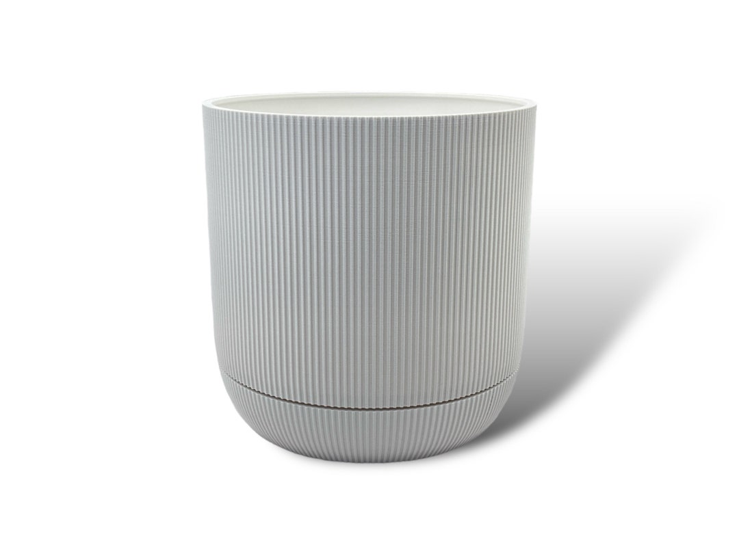 Grooved Plant Pot With Self-positioning Plate Modern Design for Your ...