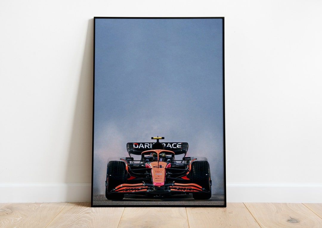 Lando Norris F1 Car Wall Art Poster Print F1 Gift for F1 Fans and ...