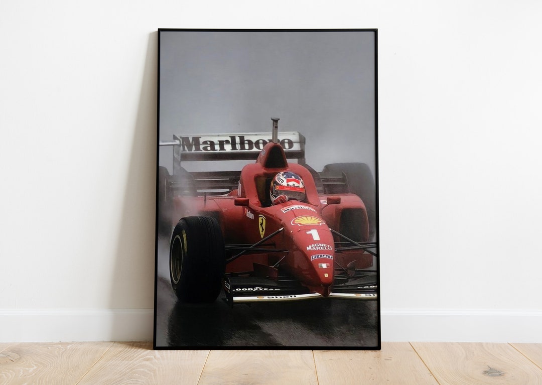 Vintage Classic Ferrari F1 Car Wall Art Poster Print F1 Gift for F1 ...