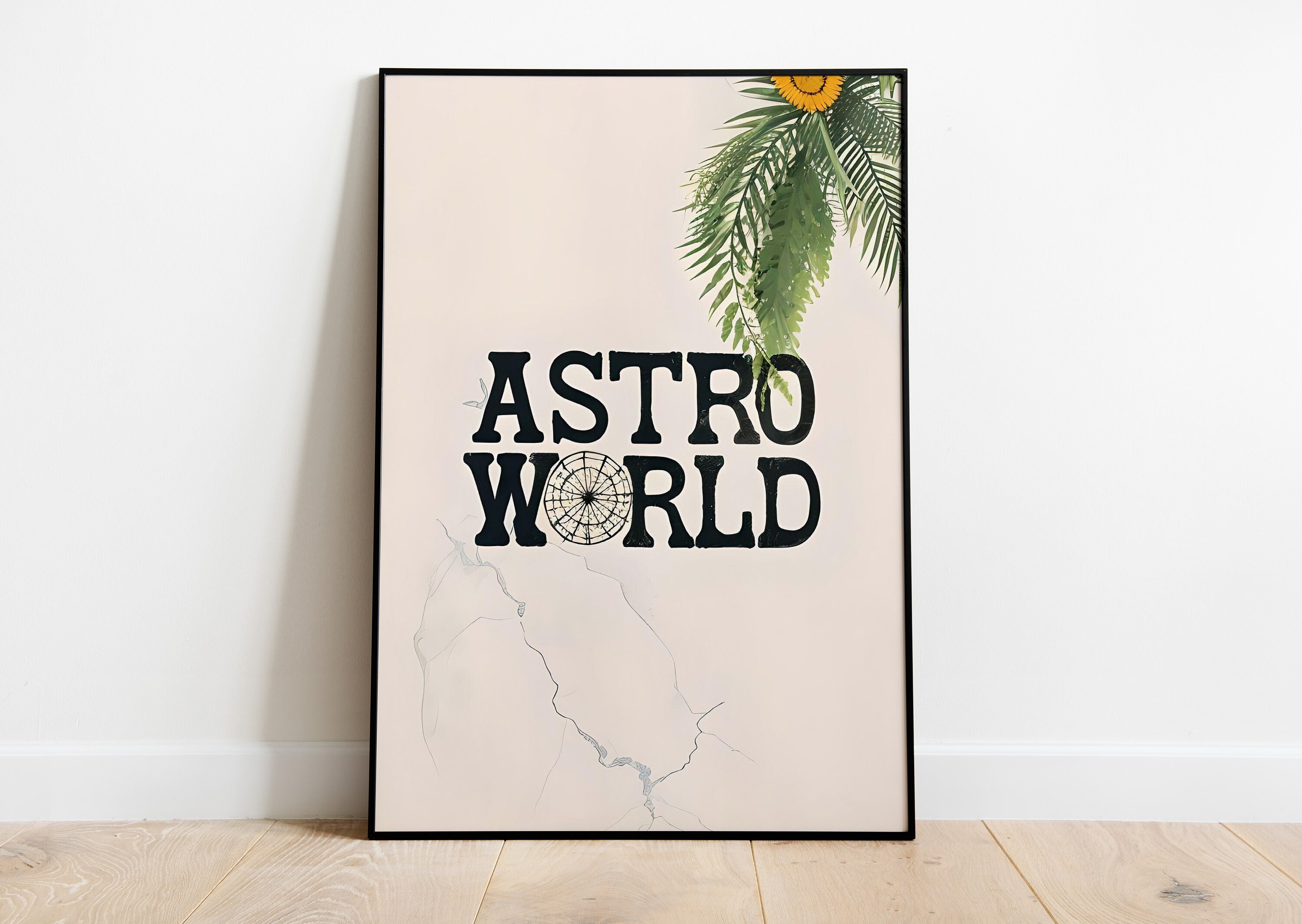 Astroworld Album Print Wall Art Poster for Travis Scott Fans - Etsy