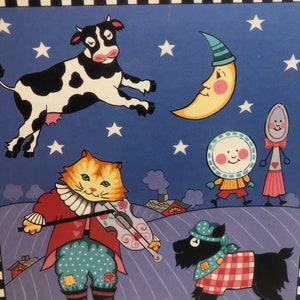 Hey Diddle Diddle, Cat and Fiddle, Cow Jumped Over the Moon Nursey ...