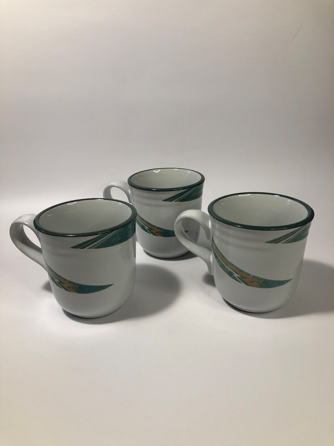 80s Style Noritake Stoneware Mugs Set of 3 - Etsy