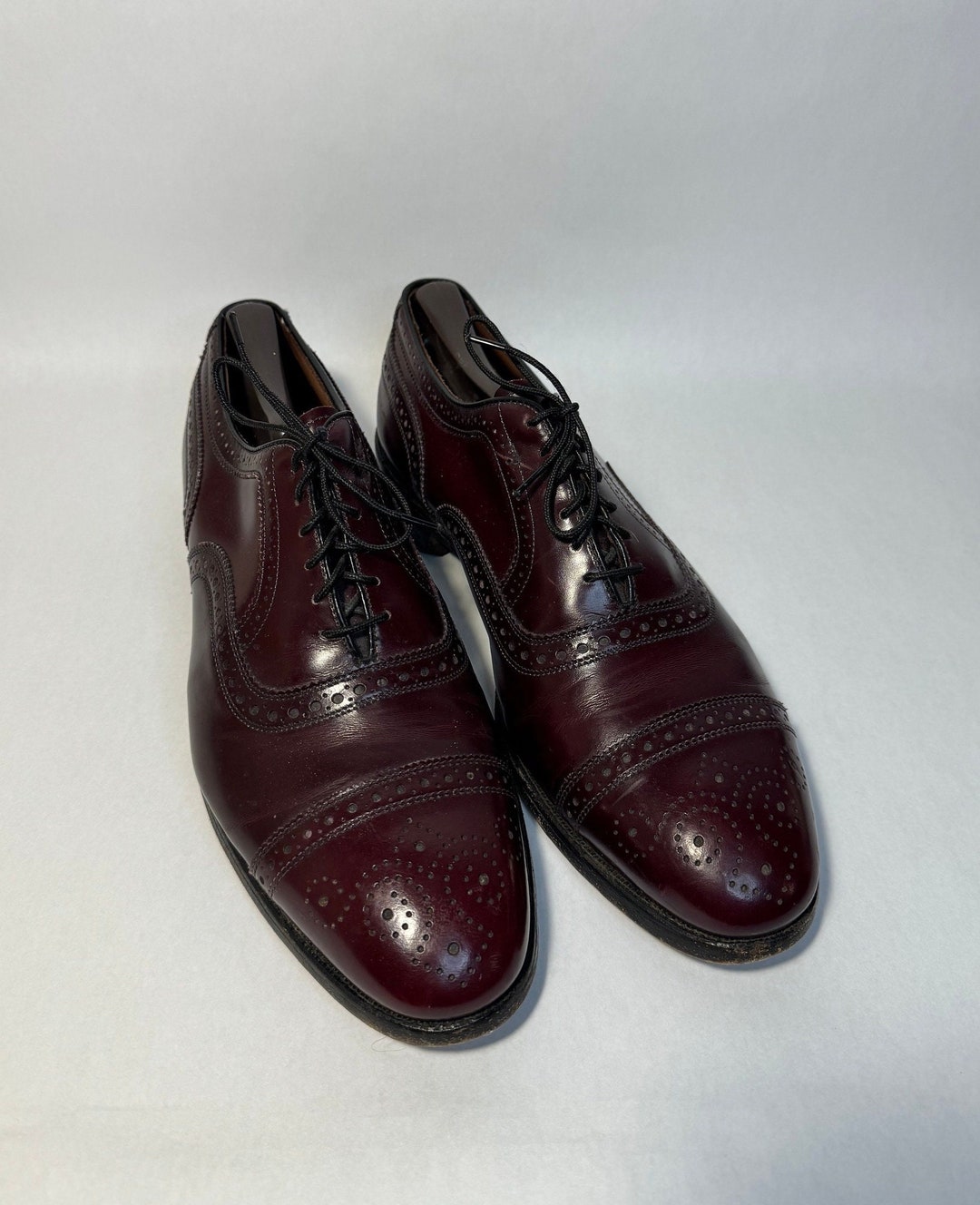 Vintage Allen Edmonds Cap Toe Leather Shoe. Size 10D and Made in USA - Etsy
