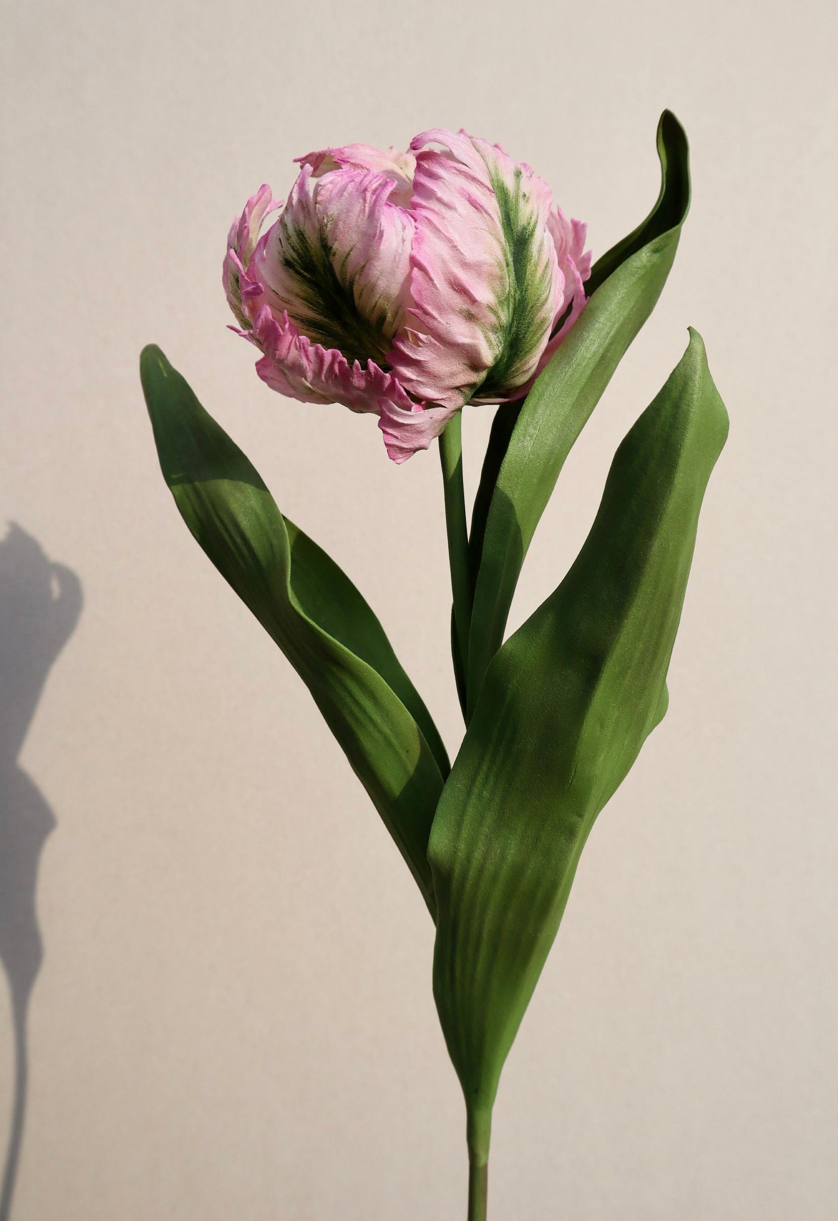 Artificial Real Touch Green Wave Parrot Tulip - Etsy